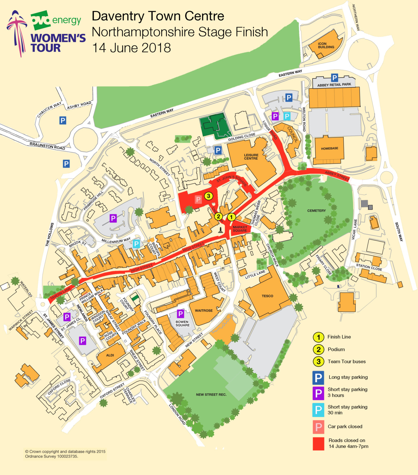 Dav Town map women’s tour MAP 2018 – Welton PC